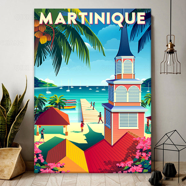 Poster paysage de la Martinique - Fineartsfrance