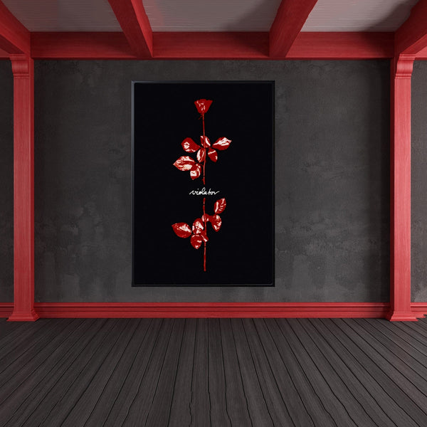 Poster Depeche Mode Violator | Toile Rose 1990 HD | Fine Art France ...