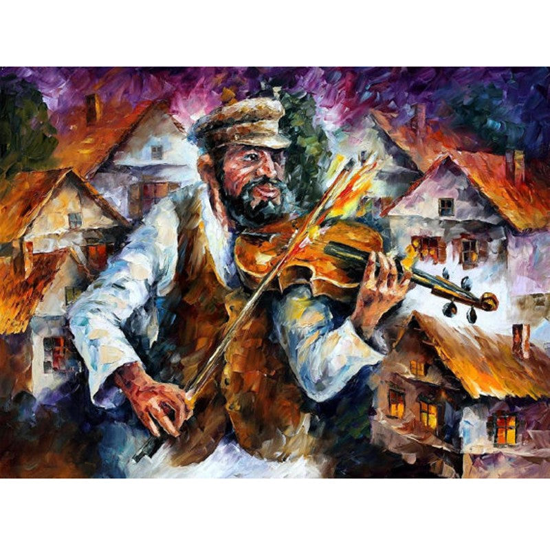 Peinture : le musicien Slave - Fineartsfrance