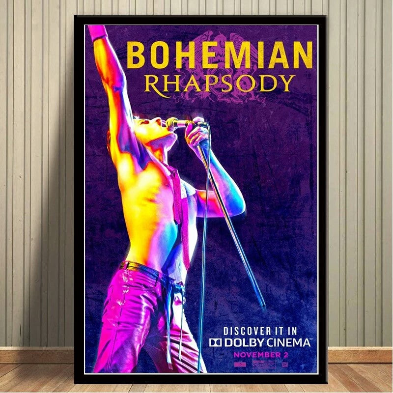 Bohemian Rhapsody Poster – Queen & Freddie Mercury Canvas | High ...